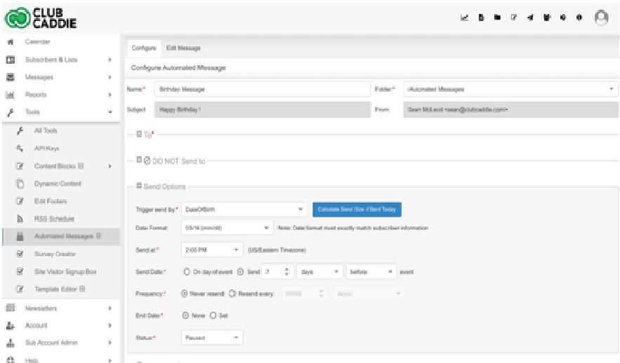 Club Caddie Marketing