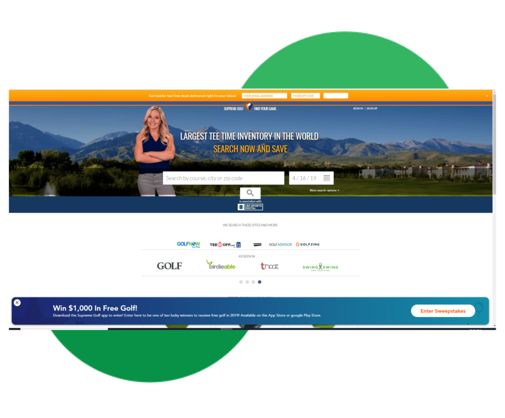Tee Time Management & Online Booking Engine - Club Caddie